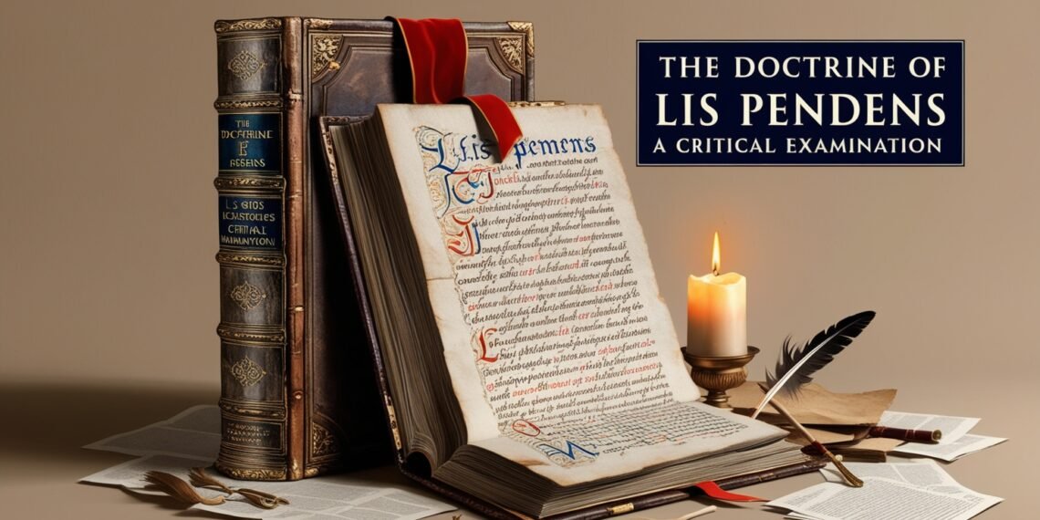 The Doctrine of Lis Pendens: A Critical Examination – law Jurist
